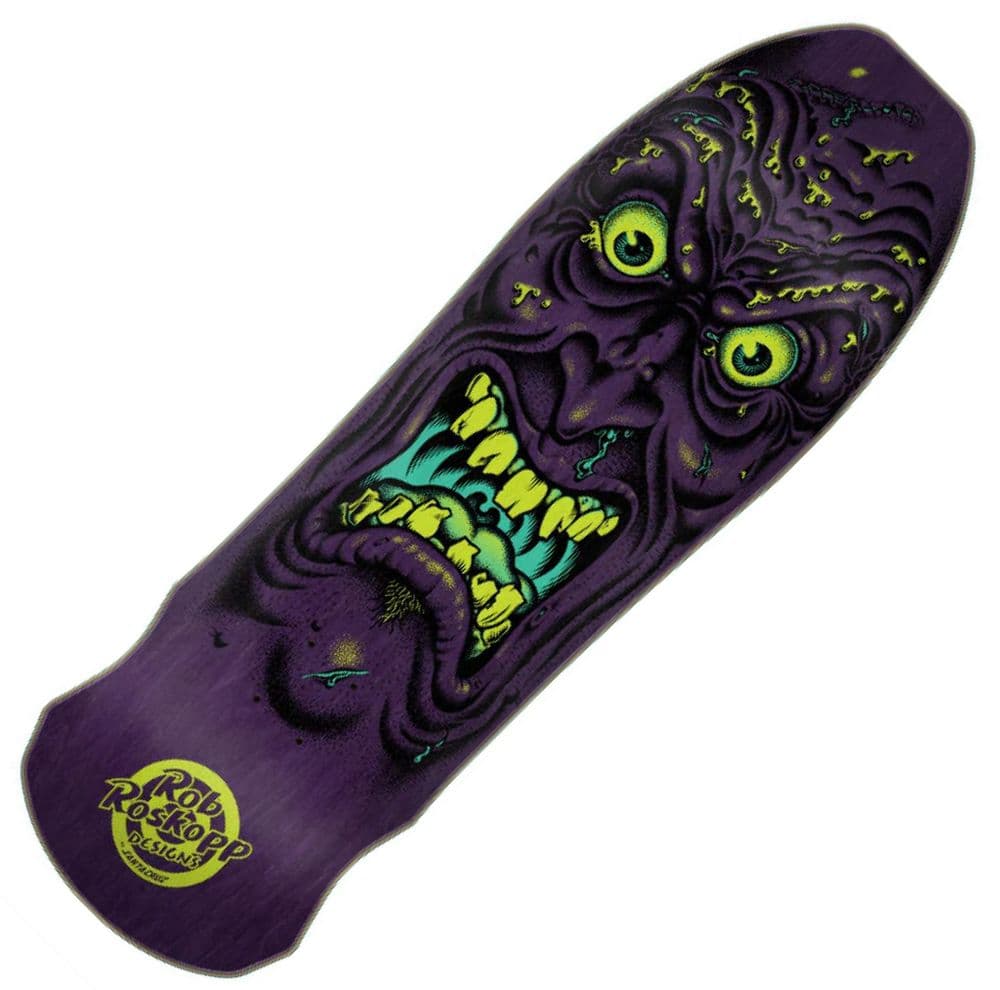 SANTA CRUZ "Roskopp Face" Skateboard Deck 9 5" PURPLE Spring 2022 Rob ...