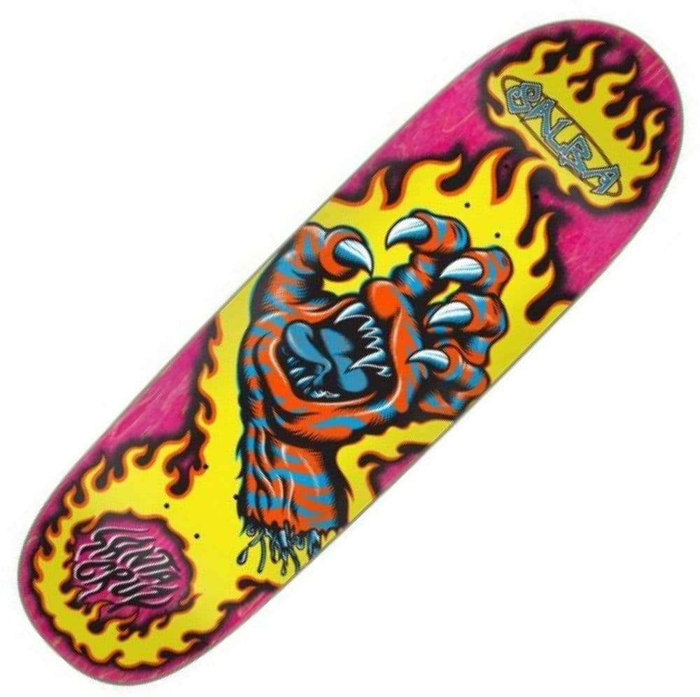 SANTA CRUZ "Salba - Tiger Hand" Skateboard Deck 9 25" x 31 95" 14" WB ...