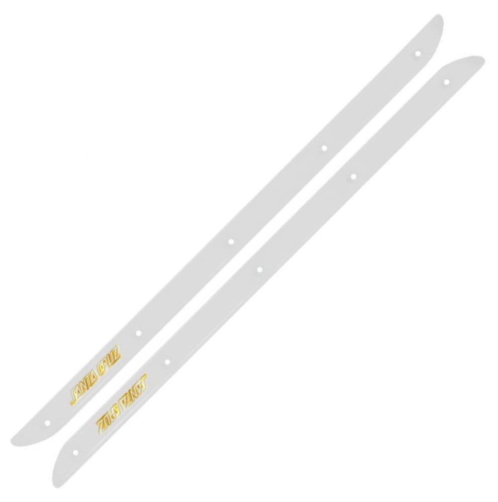 SANTA CRUZ "Slimline - HSR" Rails Skateboard WHITE Pair Slide Bars Ribs ...