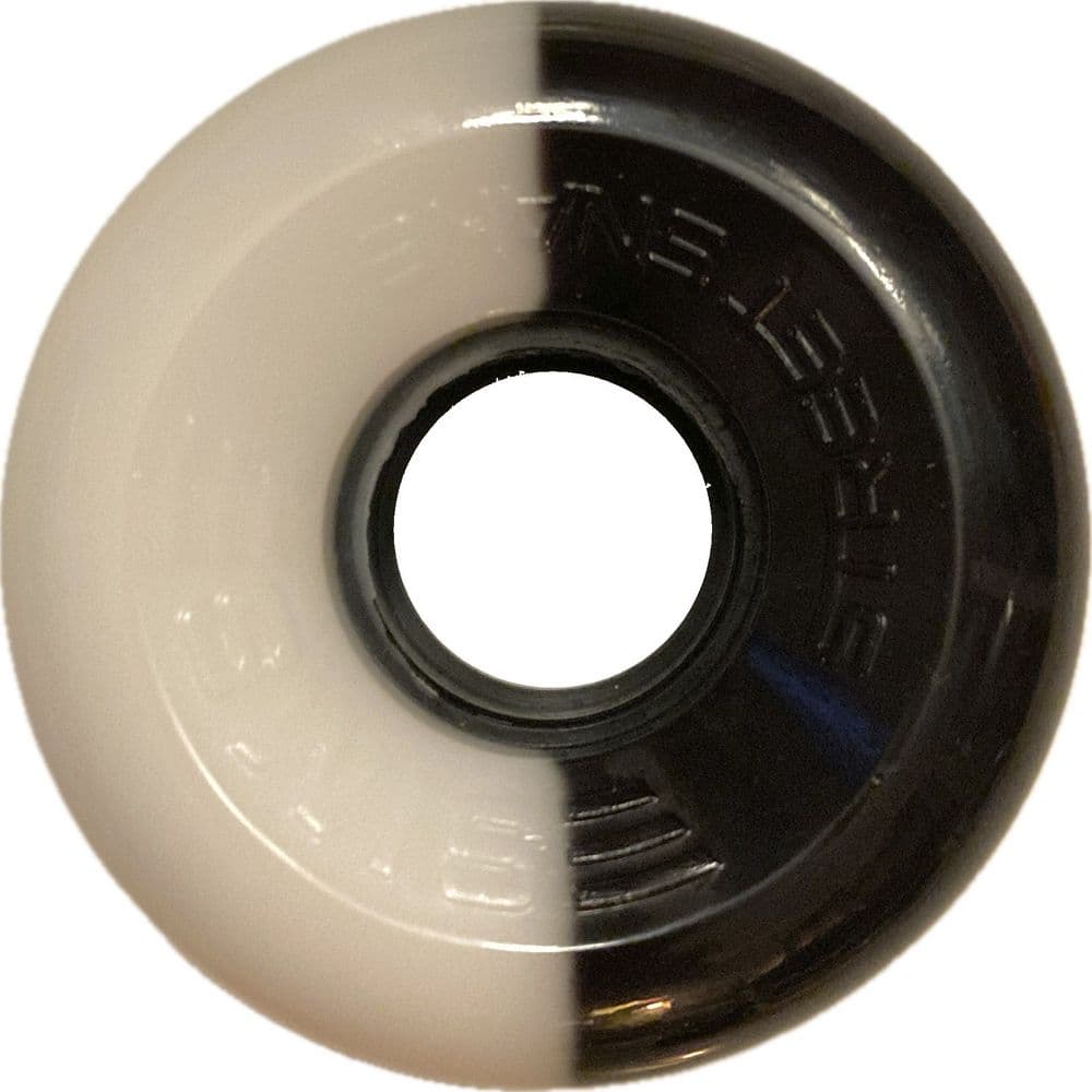 SIMS "Street Snake" 2-Tone Roller Skate Wheels 78a BLACK / WHITE x8 Outdoor
