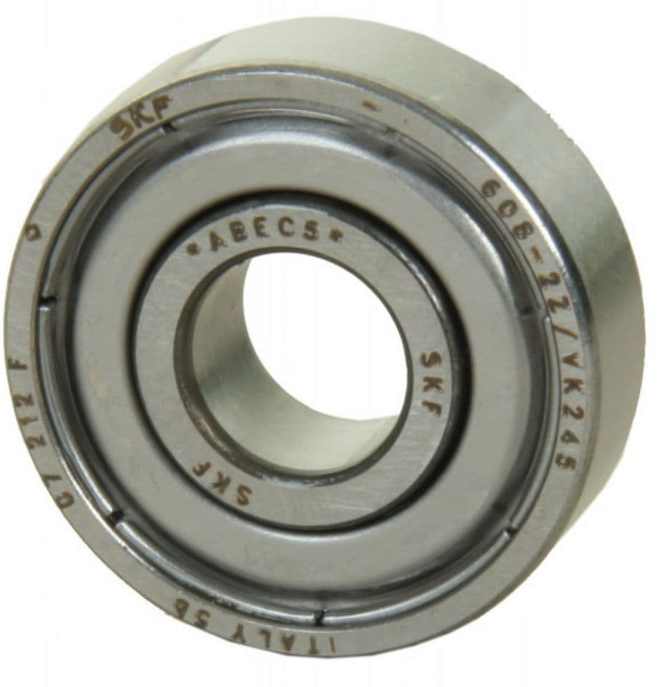 SKF "608-2Z" Skateboard Bearings Set of 8 Longboard Old Skool 8mm SILVER