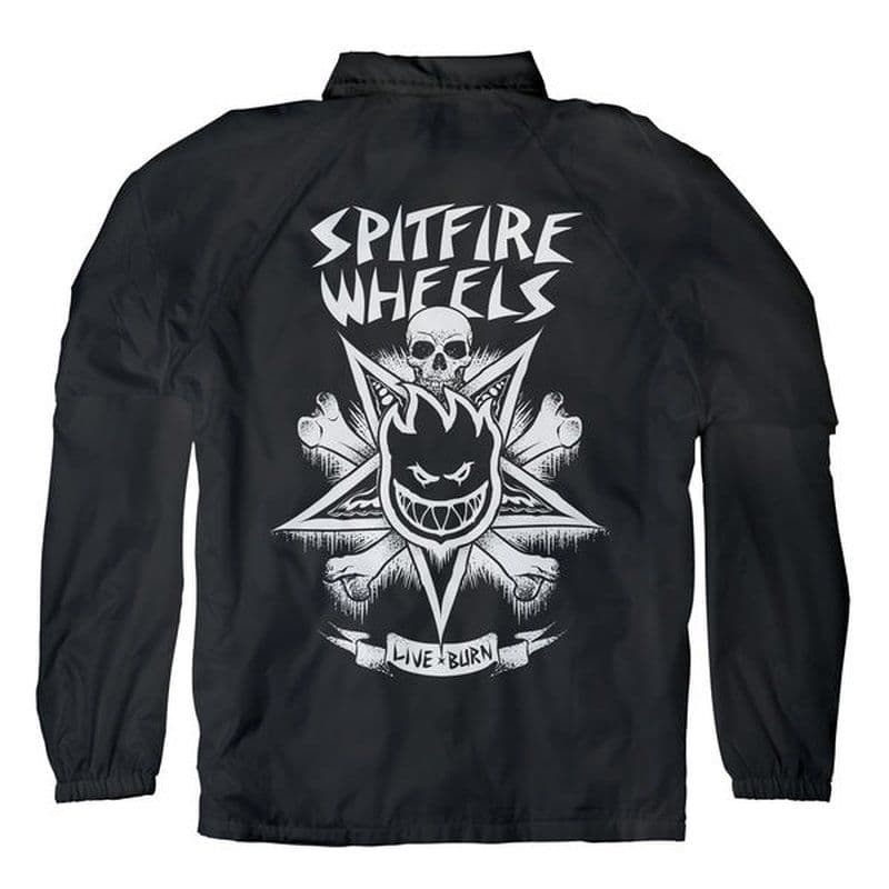 SPITFIRE WHEELS "Venice Style" Coach Jacket BLACK M only Coat