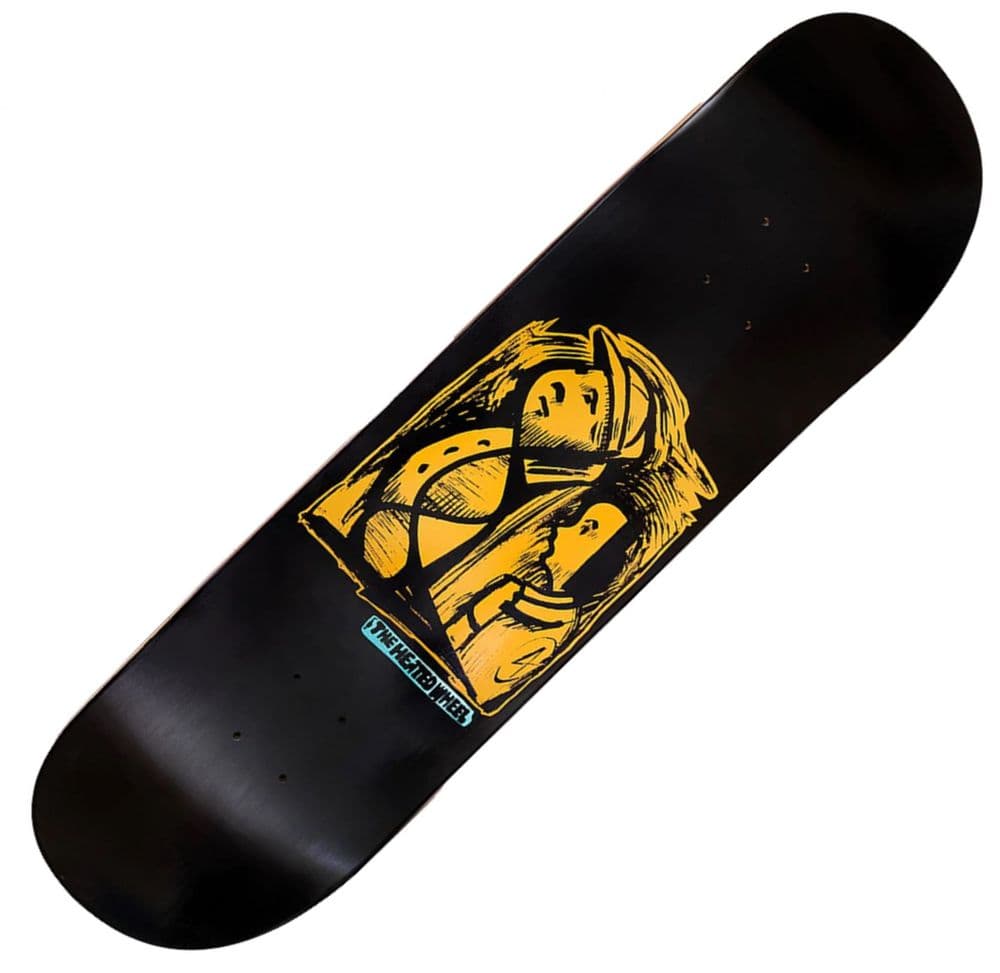THE HEATED WHEEL "Frontier" Skateboard Deck 8 0" x 31 75" BLACK Street ...