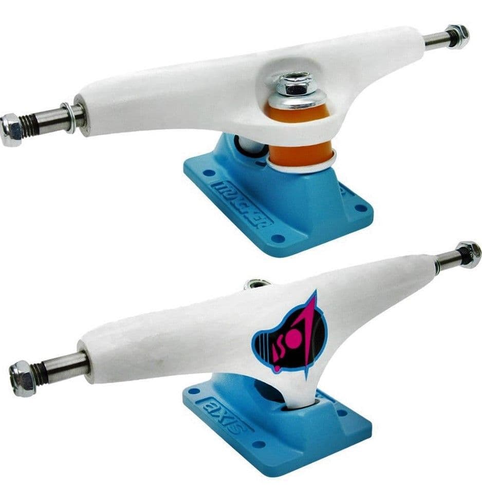 TRACKER "AXIS Allen Losi" Skateboard Trucks 9 0" WHITE SKY Longboard ...