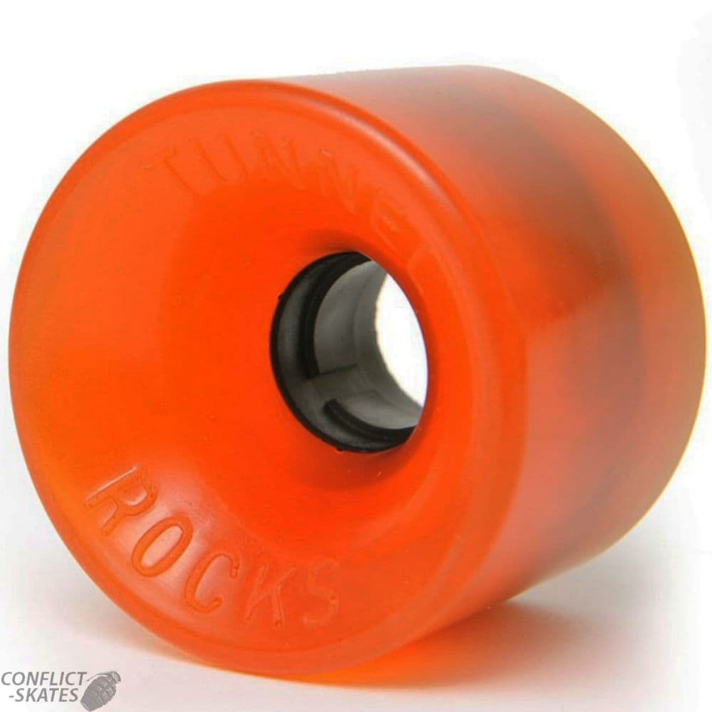 TUNNEL "Rock" Skateboard Wheels Old Skool 63mm 82a AMBER Rocks 1970s ...