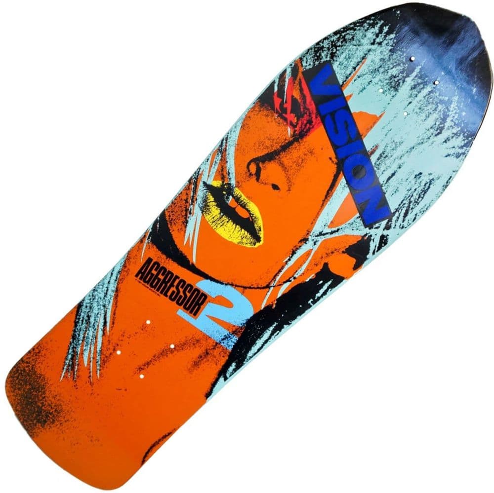 VISION "Aggressor 2 OG" Skateboard Deck 10" x 30 25" Reissue 1986 ...