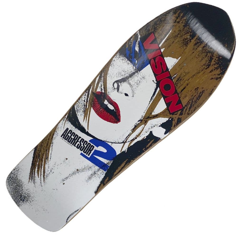 VISION "Aggressor 2" Skateboard Deck 10" x 30" Reissue 1986 BROWN New ...