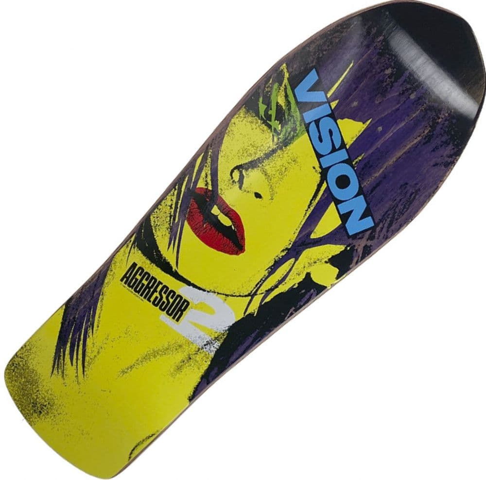 VISION "Aggressor 2" Skateboard Deck 10" x 30" Reissue 1986 PURPLE New ...