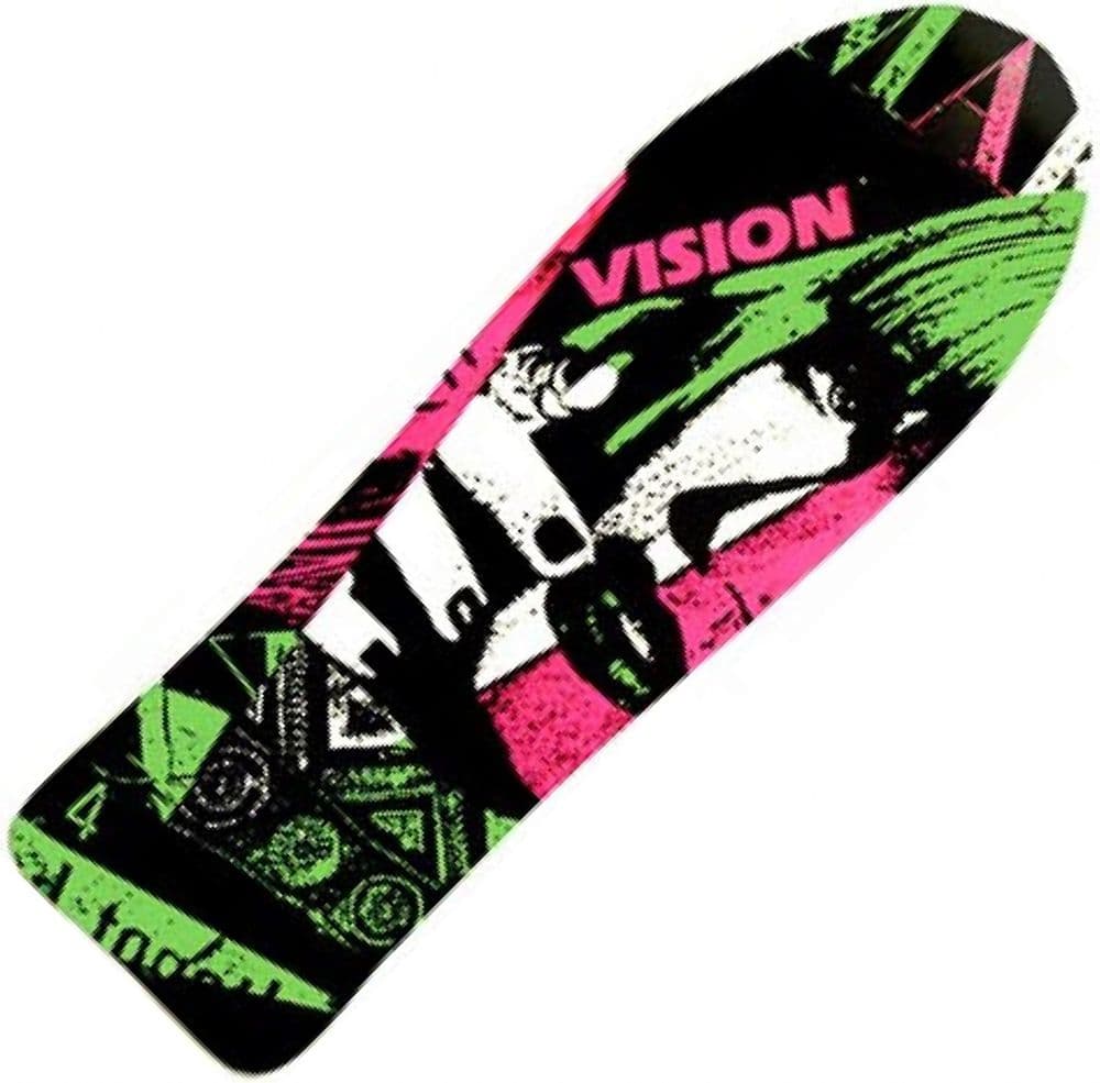 VISION "Aggressor" Skateboard Deck 10 5" x 30 25" WHITE 1980s Reissue ...