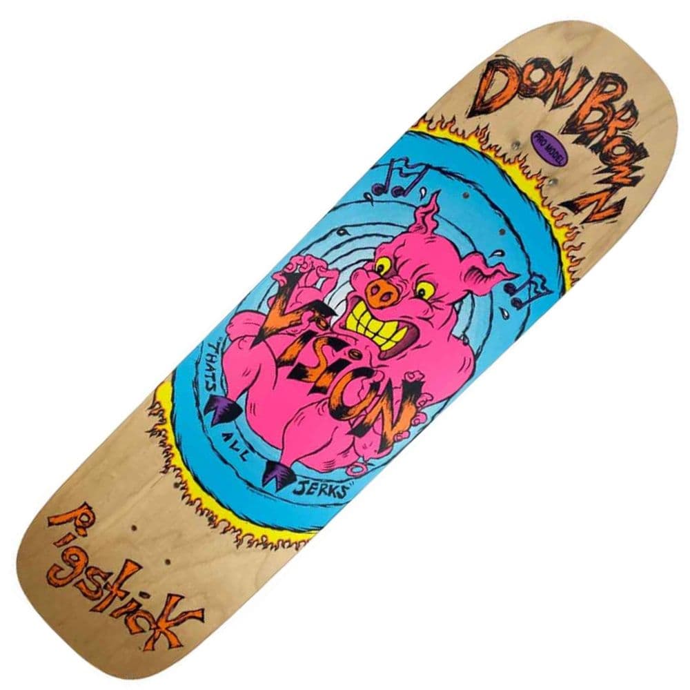 VISION "Don Brown - Pig Stick" Freestyle Skateboard Deck 7 25" x 27 5 ...