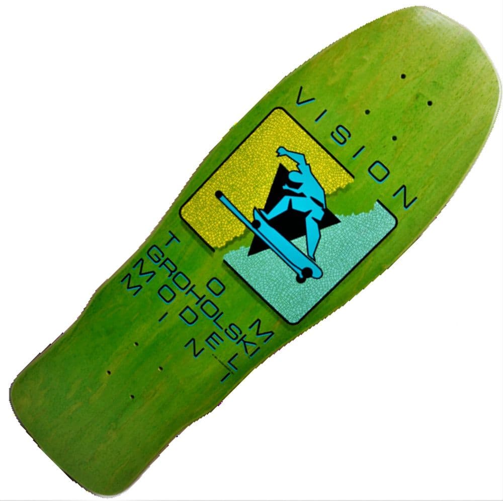 VISION "Groholski Hurricane" Mini Skateboard Deck 9 5" x 29" GREEN ...