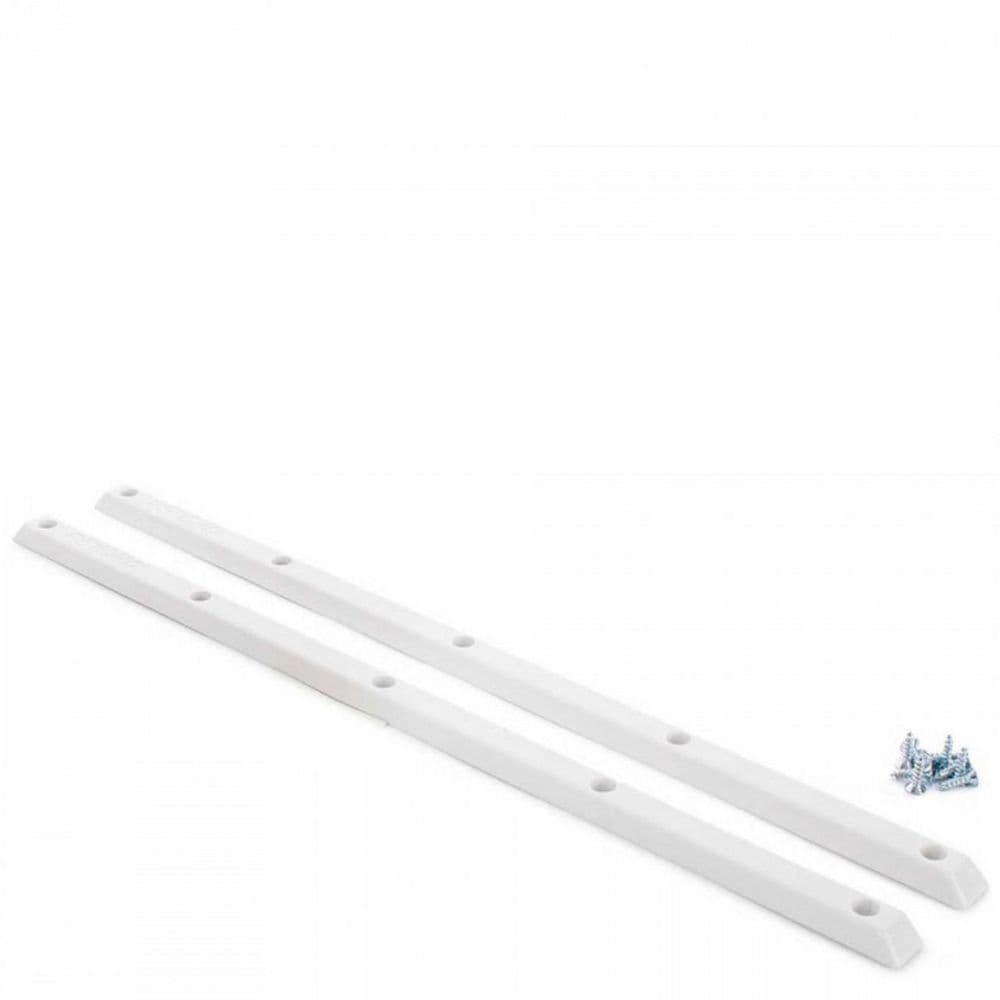 VISION "Psycho" Skateboard Rails Pair 14 5" WHITE Slide Bars Grab Ribs 1