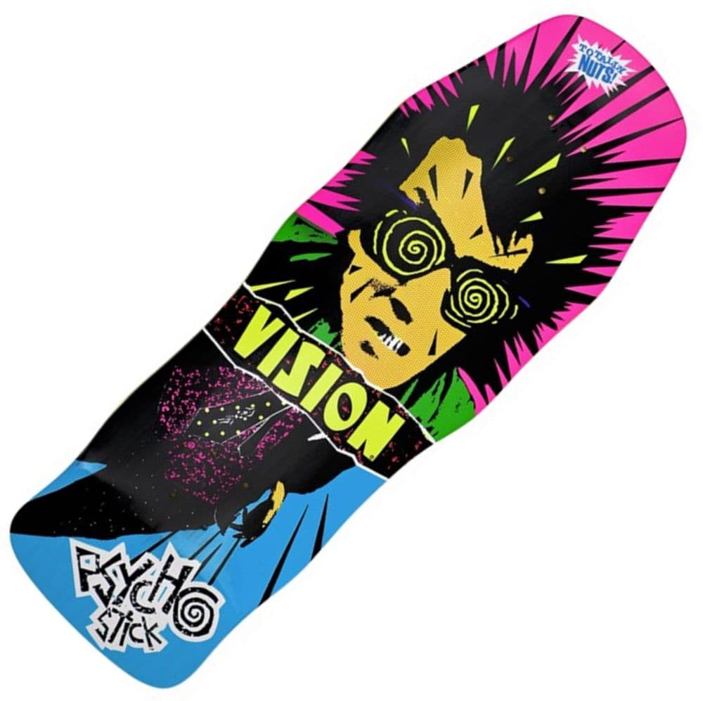 VISION "Psycho Stick" Skateboard Deck 10 0" x 30 0" BLUE Old Skool ...