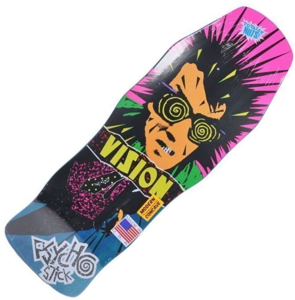 VISION "Psycho Stick" Skateboard Deck 80s 10" x 30" Old Skool BLUE New ...