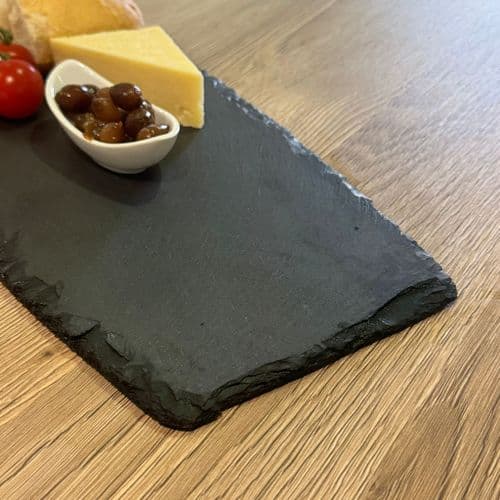 OVAL SLATE FOOD PRESENTATION BOARD