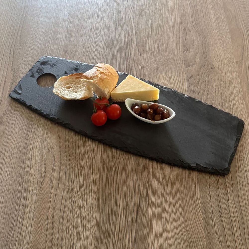 OVAL SLATE FOOD PRESENTATION BOARD