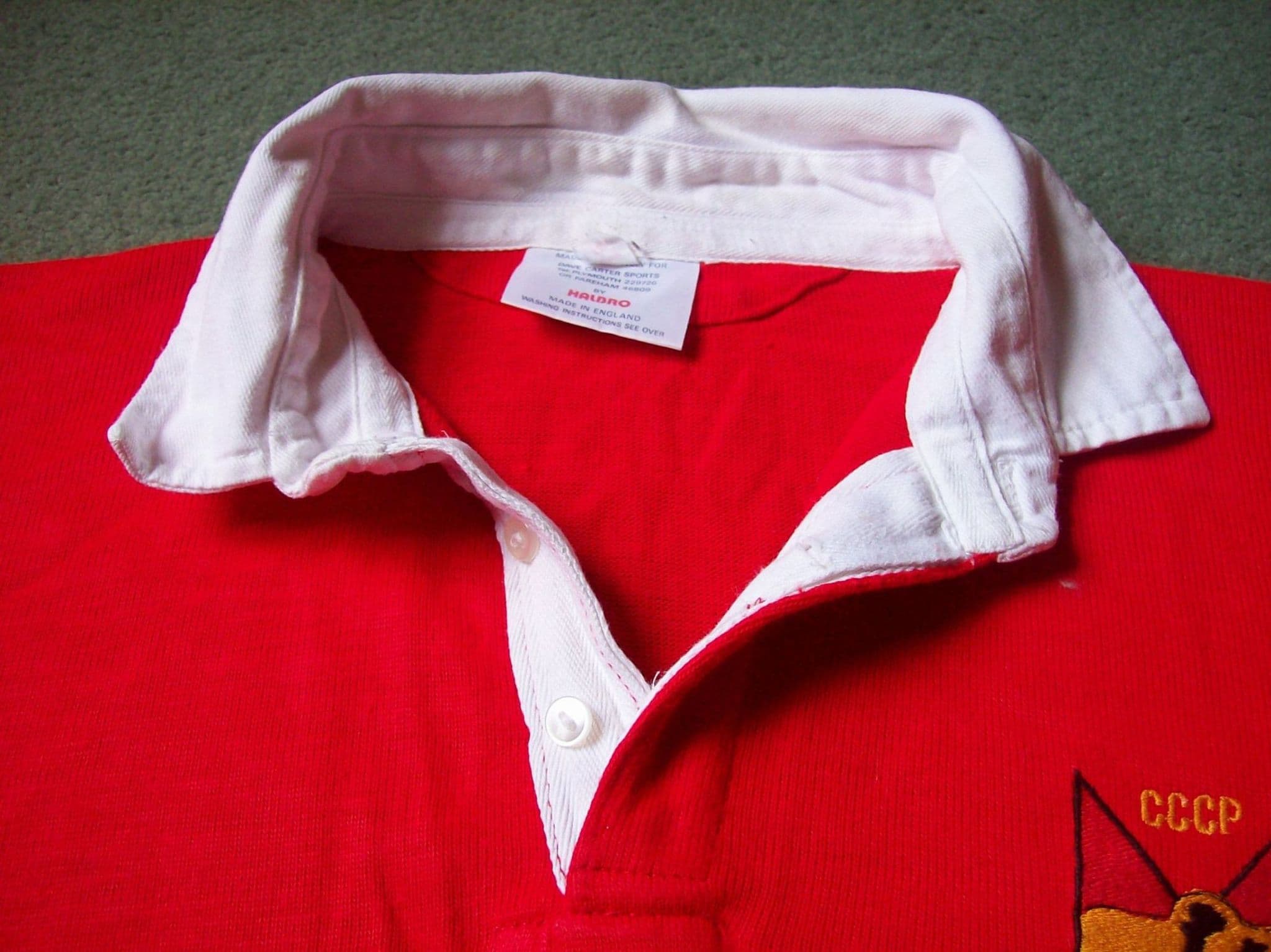 1980s USSR CCCP Rugby Union Shirt Adults Large Top Jersey Russia