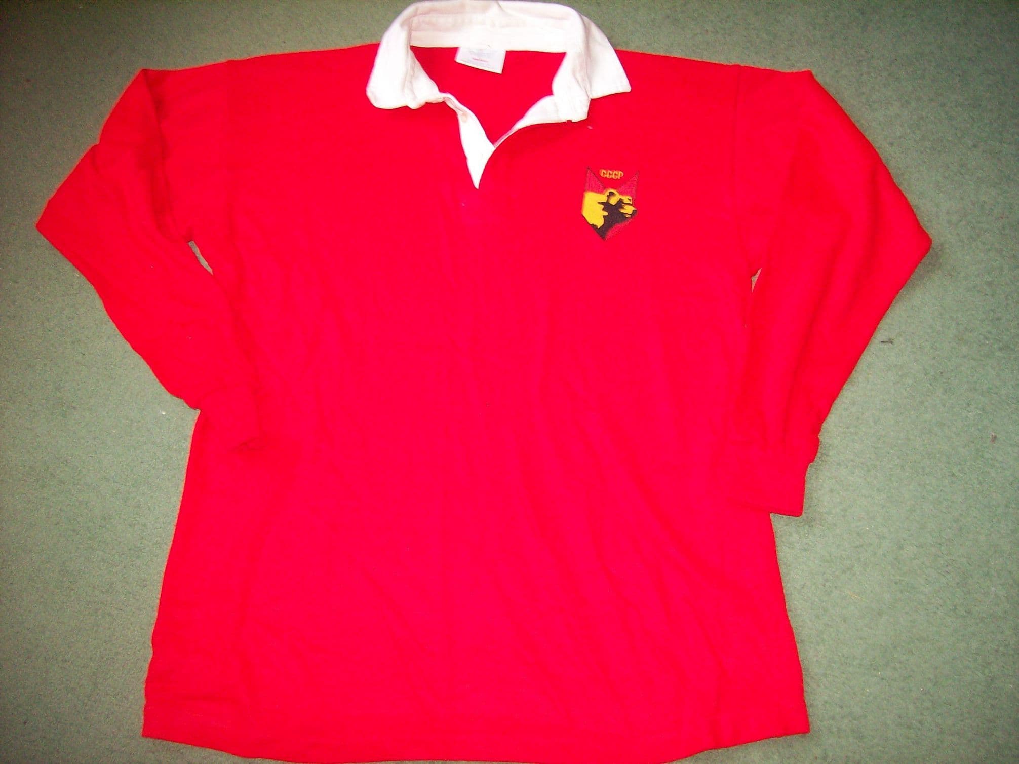 1980s USSR CCCP Rugby Union Shirt Adults Large Top Jersey Russia
