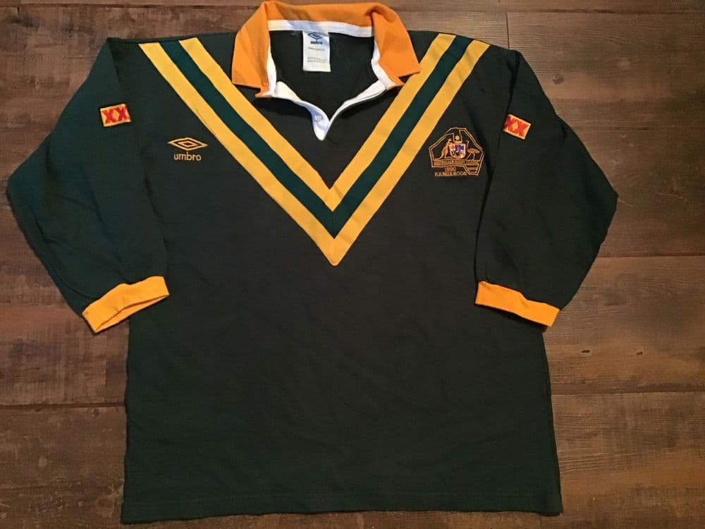 Classic Rugby Shirts | 1990 Australia Kangaroos Vintage Old Retro Jerseys