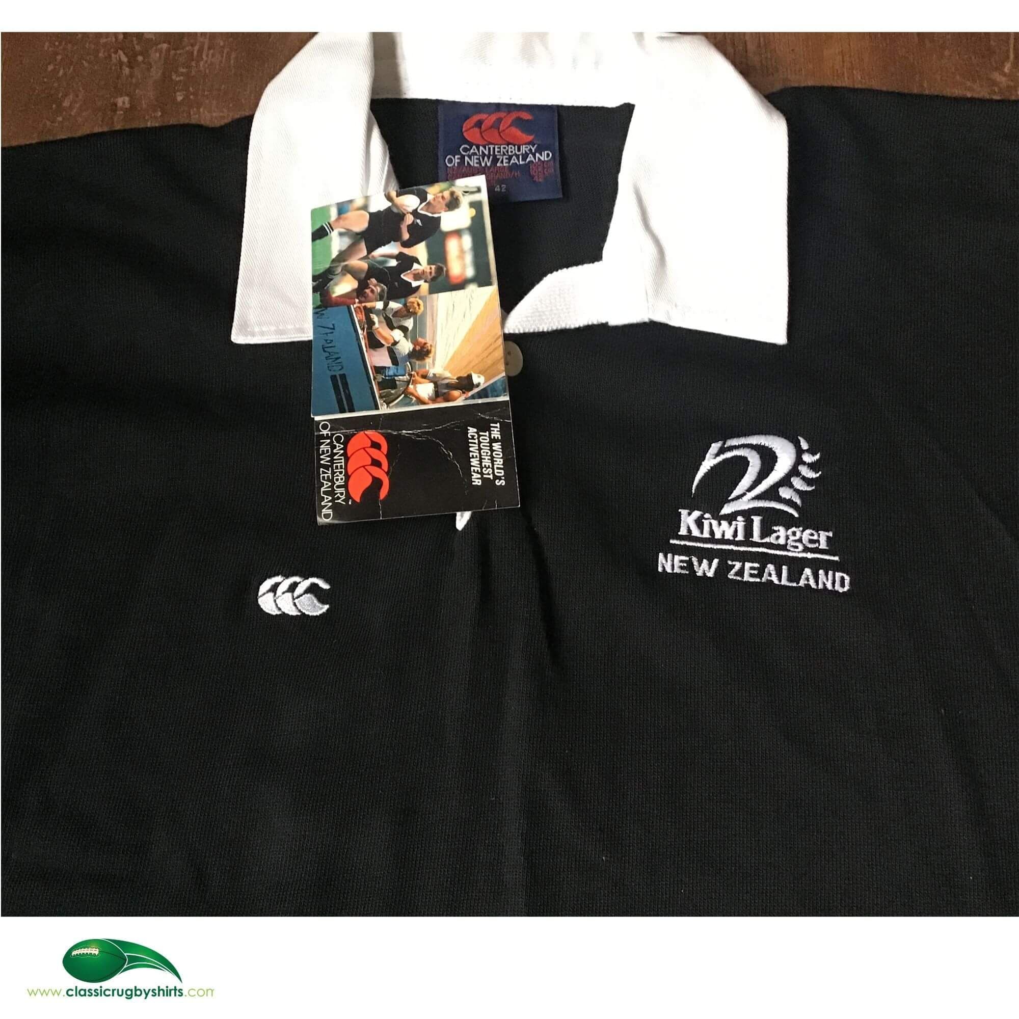 World Rugby Shirts | 1990 New Zealand Kiwi Lager Vintage Old Jerseys