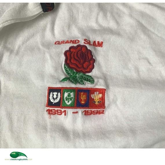 World Rugby Shirts | 1992 England Grand Slam Vintage Old Jerseys