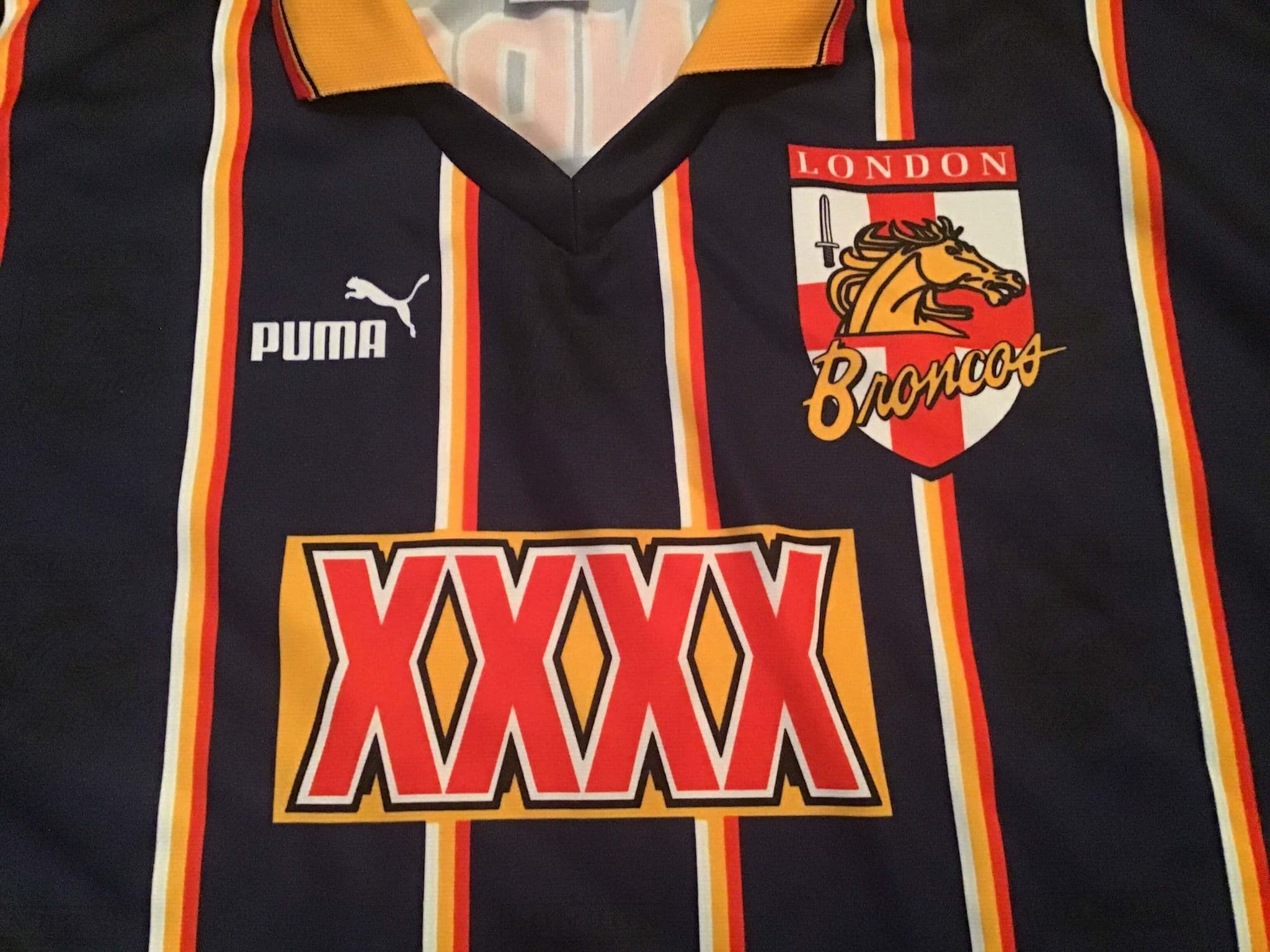 Classic Rugby Shirts | 1994 London Broncos Vintage Heritage Old Jerseys