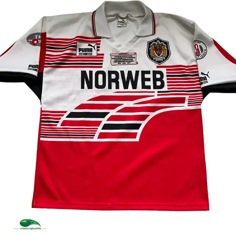 Old RL Rugby Shirts | 1994 Wigan Vintage Jerseys