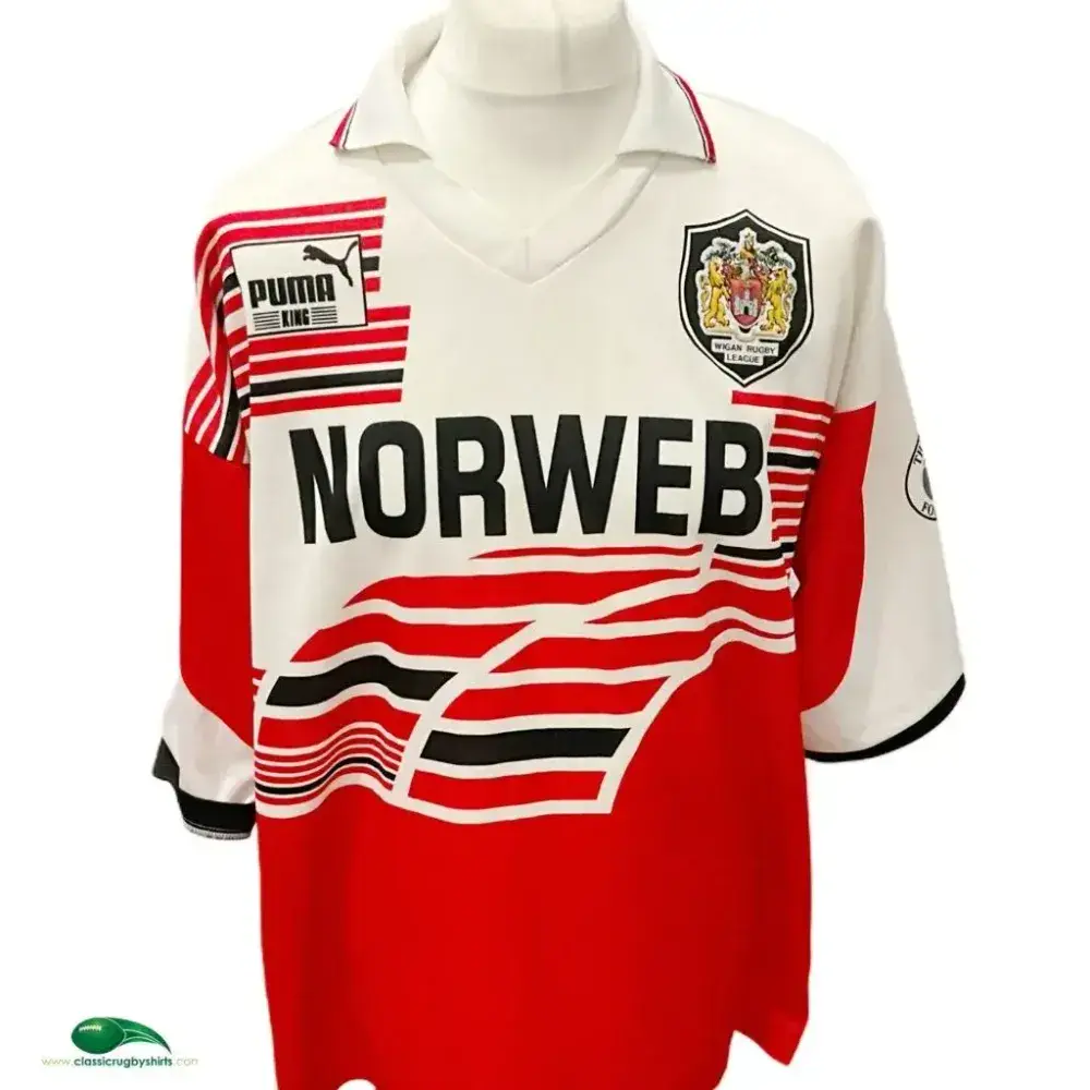 1994 1995 Wigan Old RL Rugby Shirts Vintage Jerseys