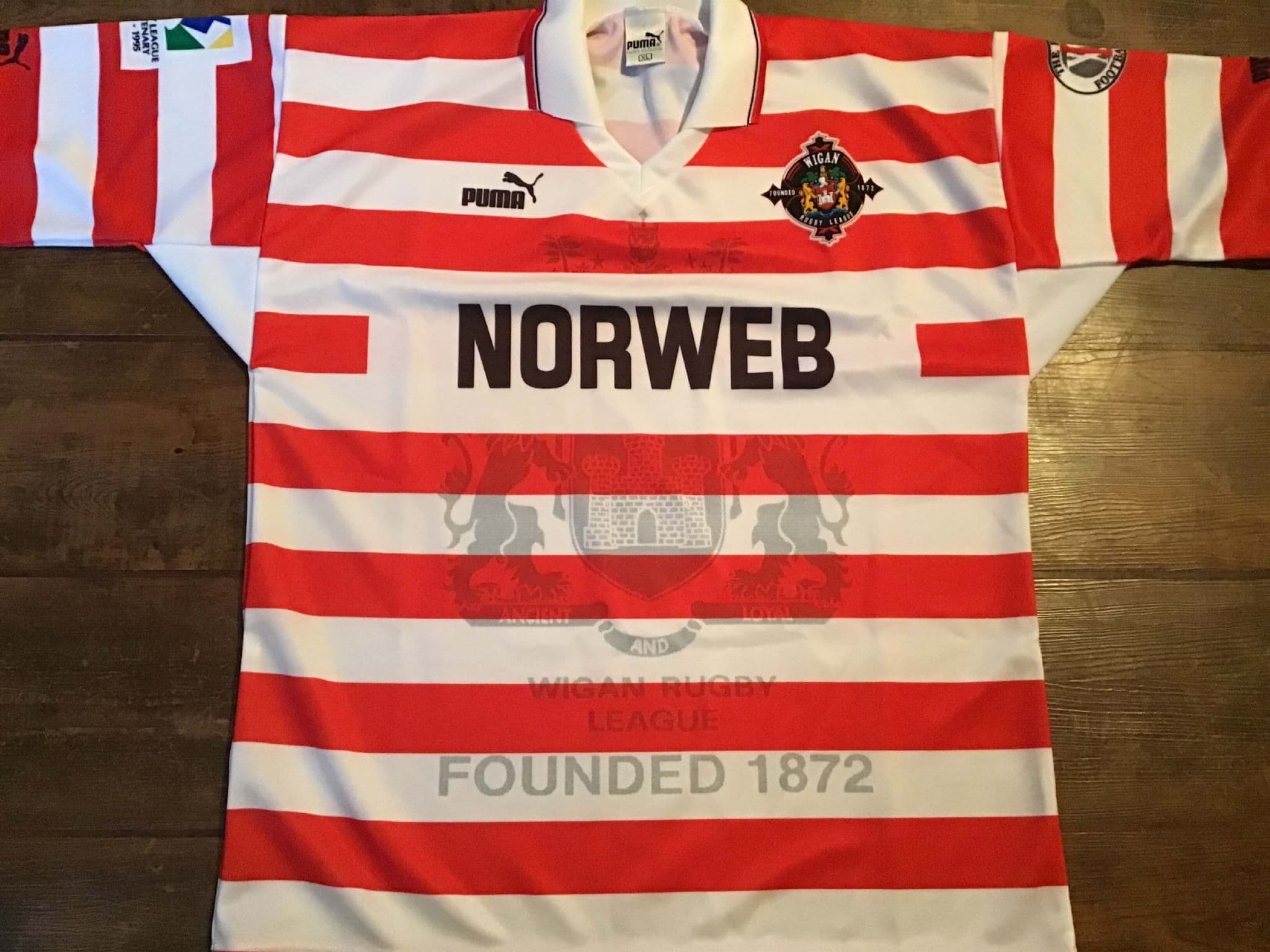Classic Rugby Shirts | 1995 Wigan Vintage Old Jerseys