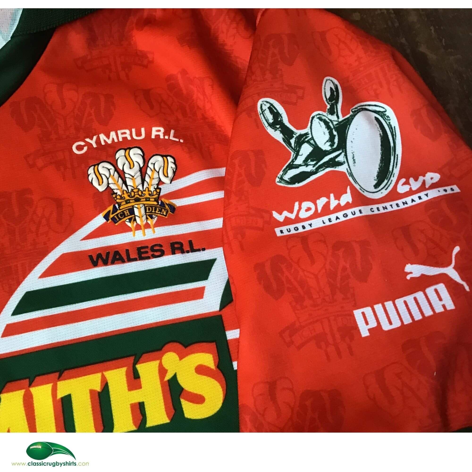 World Rugby Shirts | 1995 Wales RLWC Cup Vintage Old League Jerseys