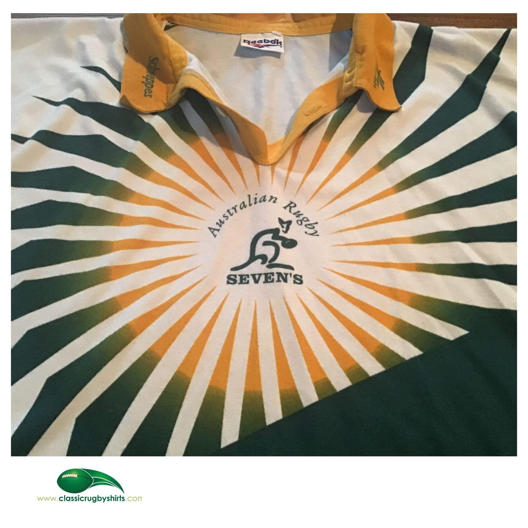 World Rugby Shirts | 1998 Australia Sevens Old Vintage 7s Jerseys Wallabies
