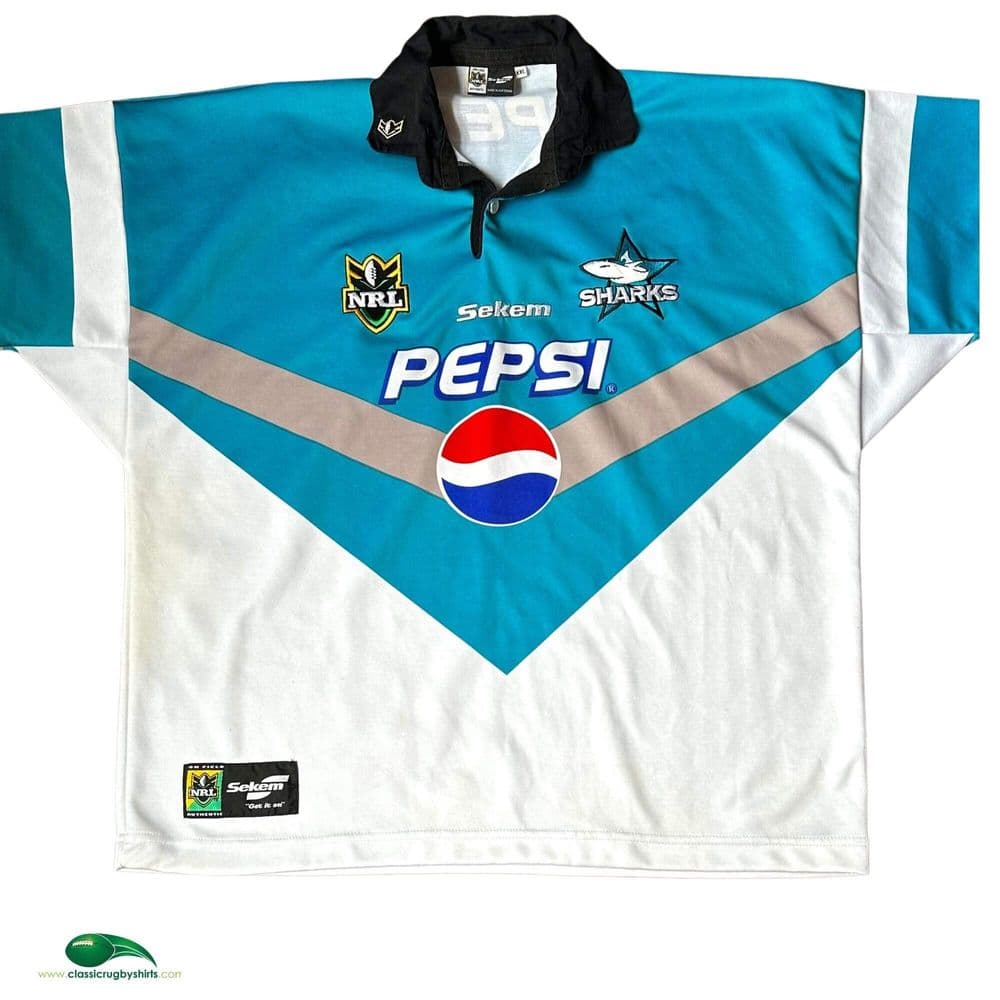 Classic Rugby Shirts | 1999 Cronulla Sharks NRL Vintage Old Jerseys