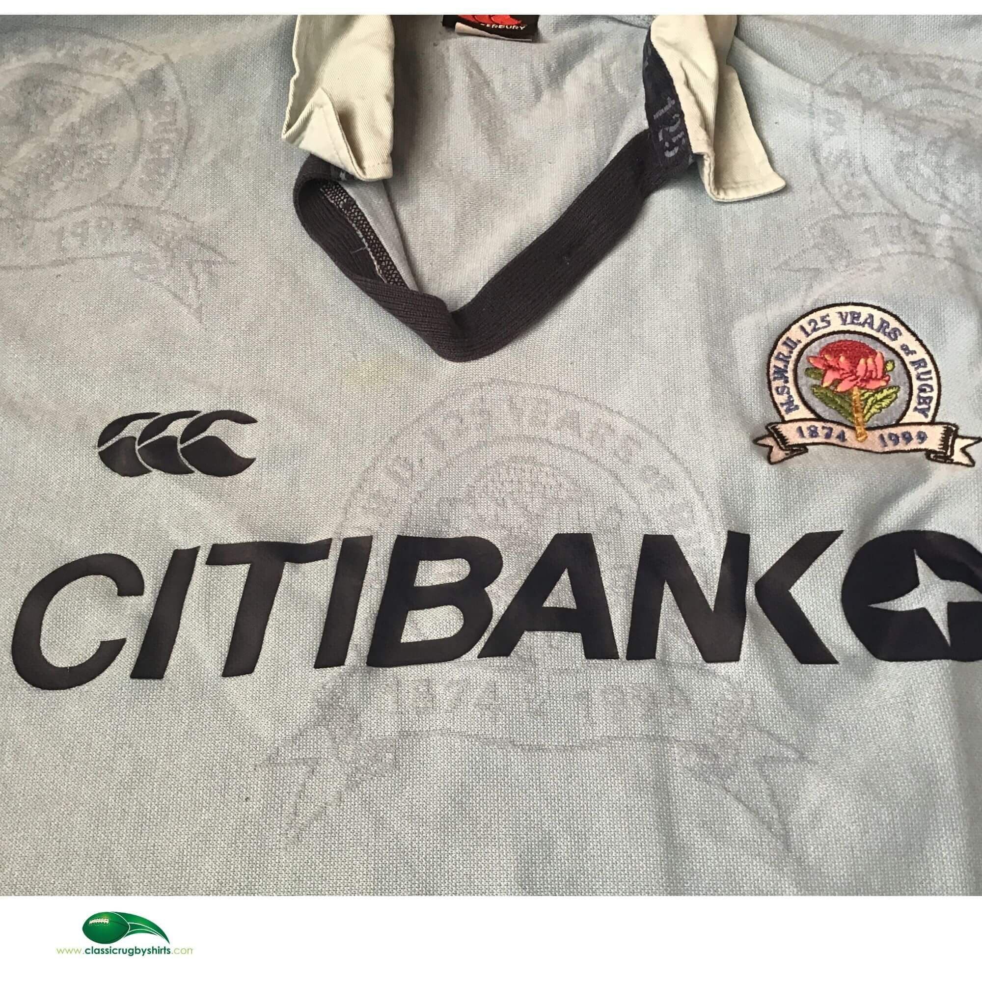 World Rugby Shirts | 1999 Waratahs 125 Years Vintage Old Jerseys