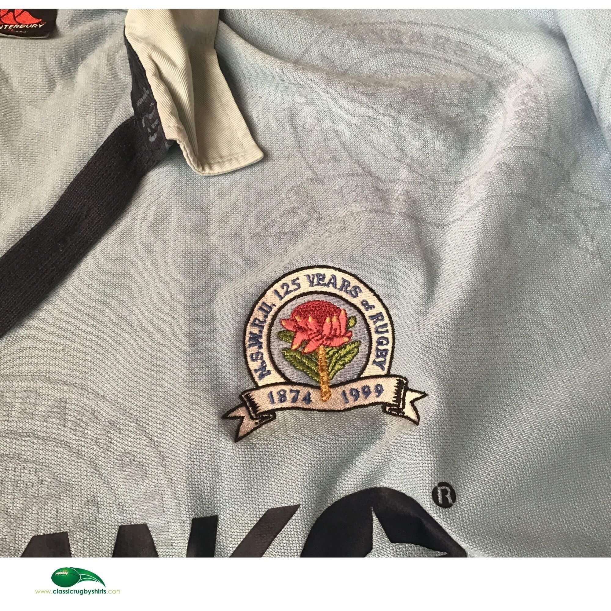 World Rugby Shirts | 1999 Waratahs 125 Years Vintage Old Jerseys