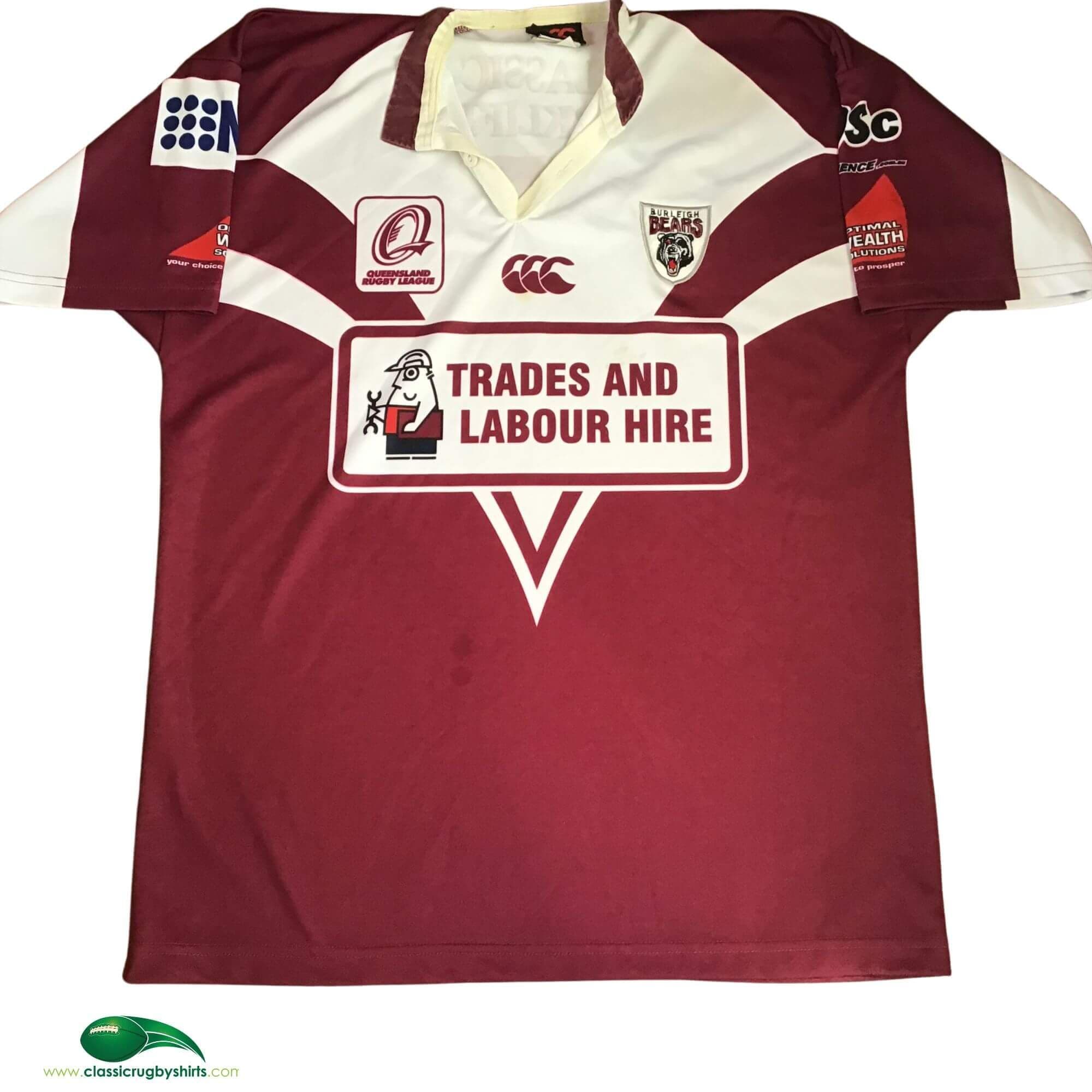 Classic Rugby Shirts | 2000 Burleigh Bears Vintage Old Retro Jerseys