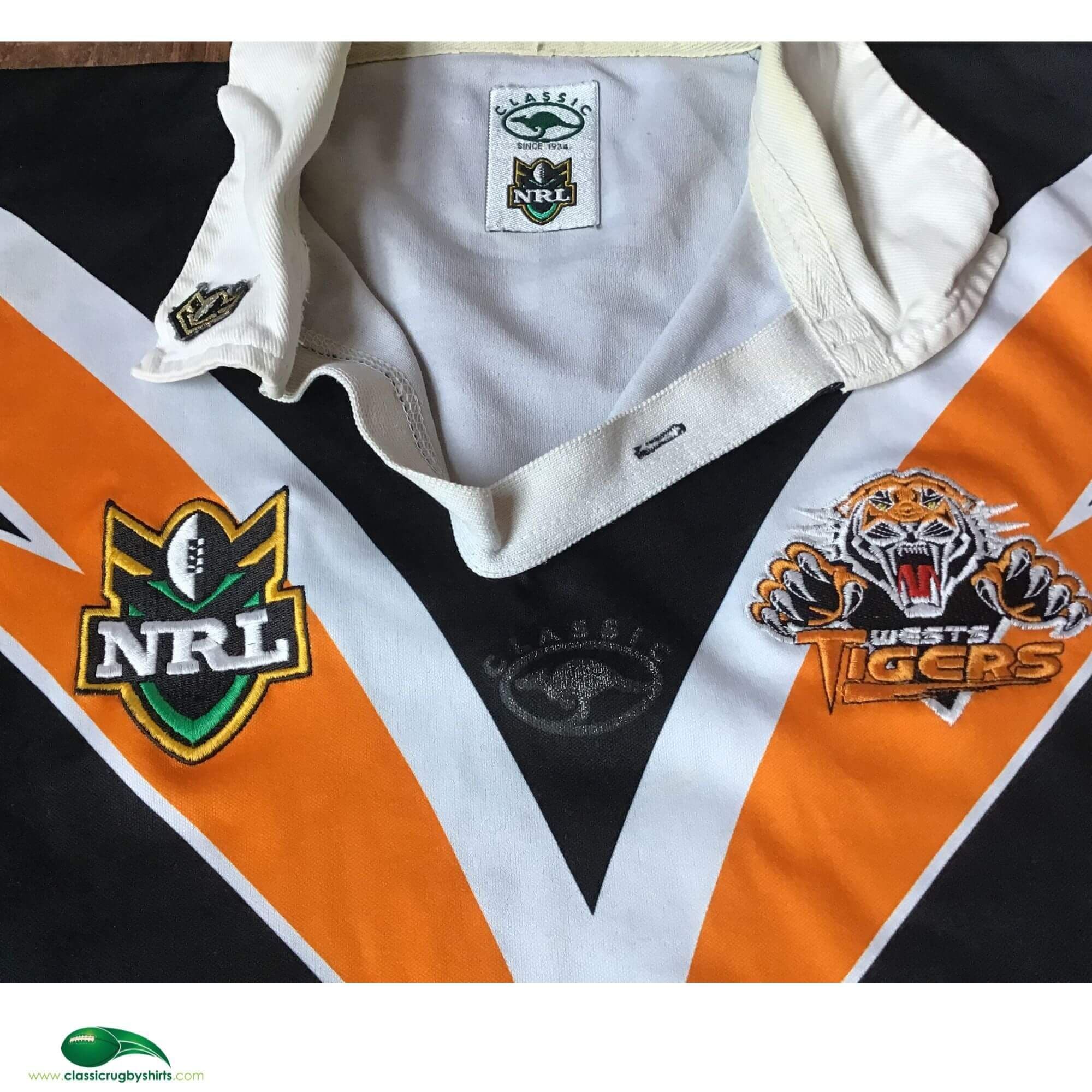 Classic Rugby Shirts | 2003 Wests Tigers Vintage Old Jerseys