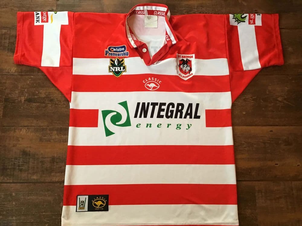 Classic Rugby Shirts | 2001 St George Illawarra Vintage Old Jerseys