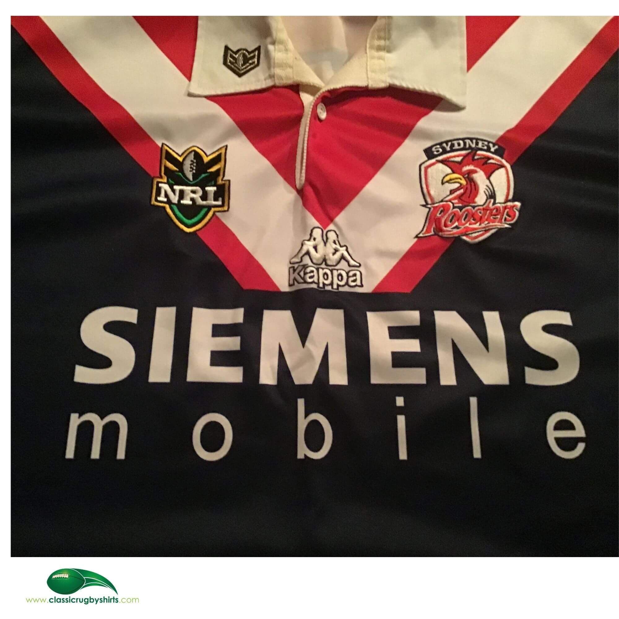 World Rugby Shirts | 2001 Sydney Roosters Vintage Old Jerseys