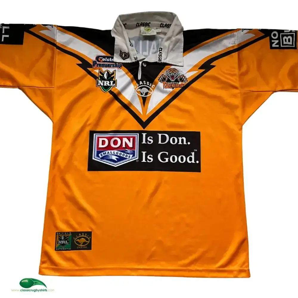 Classic Rugby Shirts | 2001 Wests Tigers Vintage Old Jerseys