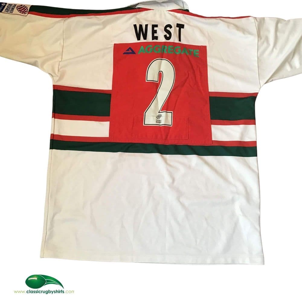 World Rugby Shirts | 2002 Leicester Tigers West Player Issue Vintage ...