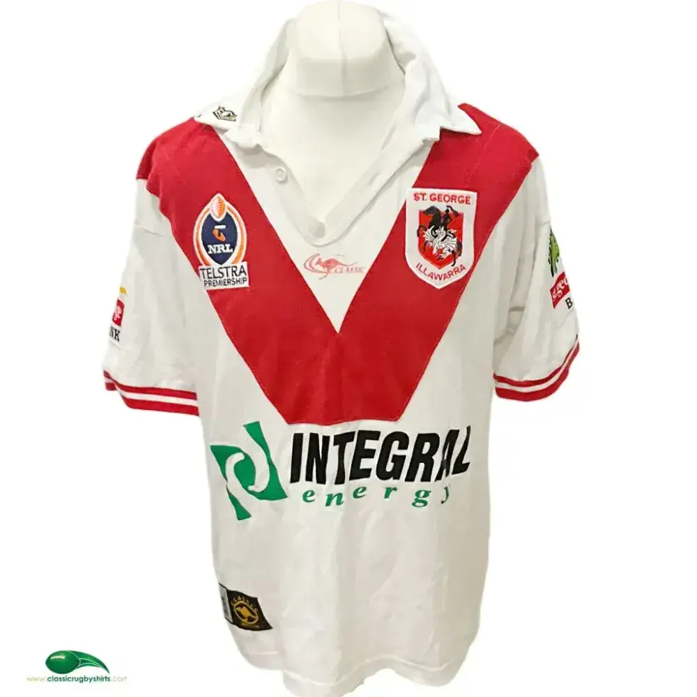 2002 St George Illawarra Dragons Vintage Old Rugby Jerseys