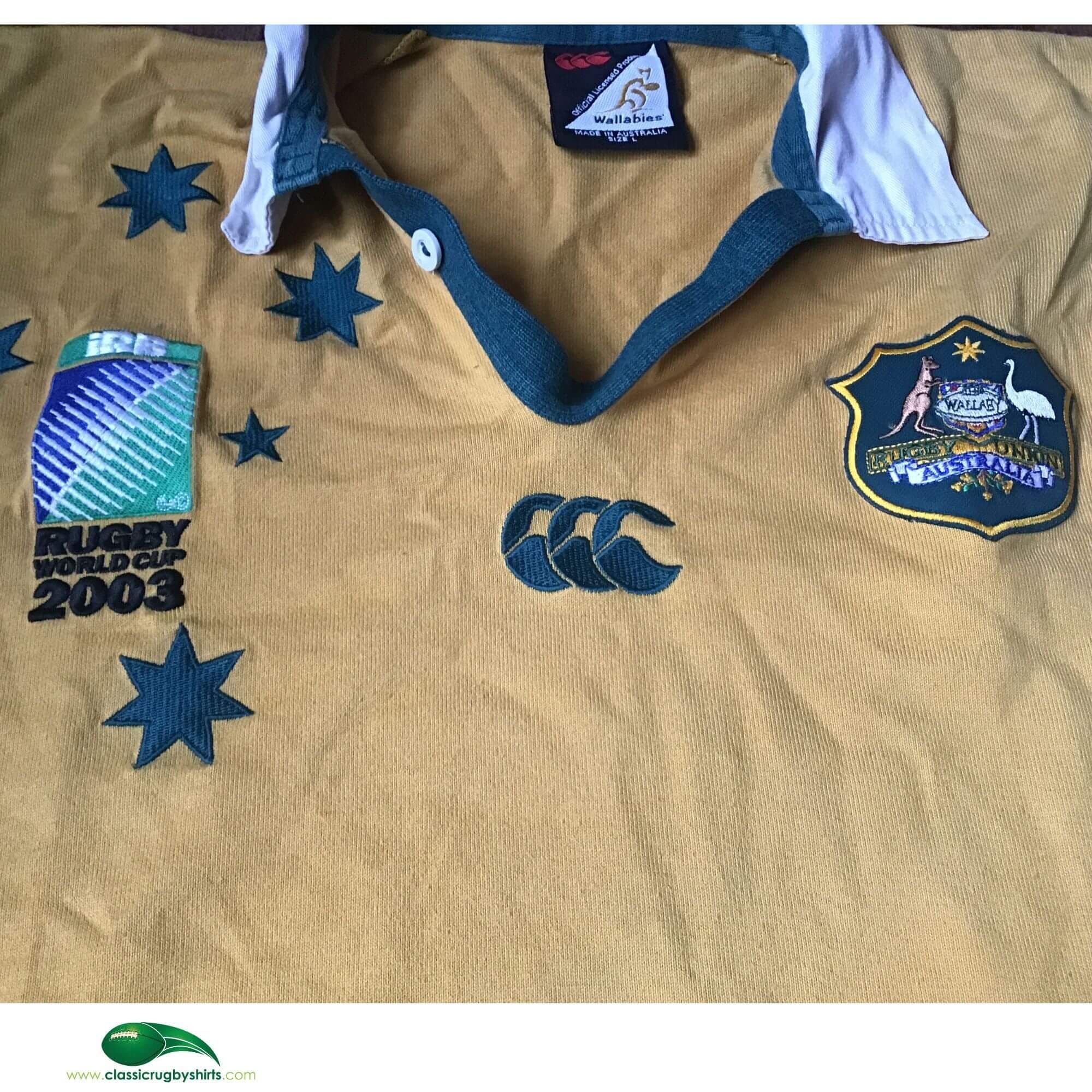 World Rugby Shirts | 2003 Australia RWC Old Vintage Jerseys Wallabies