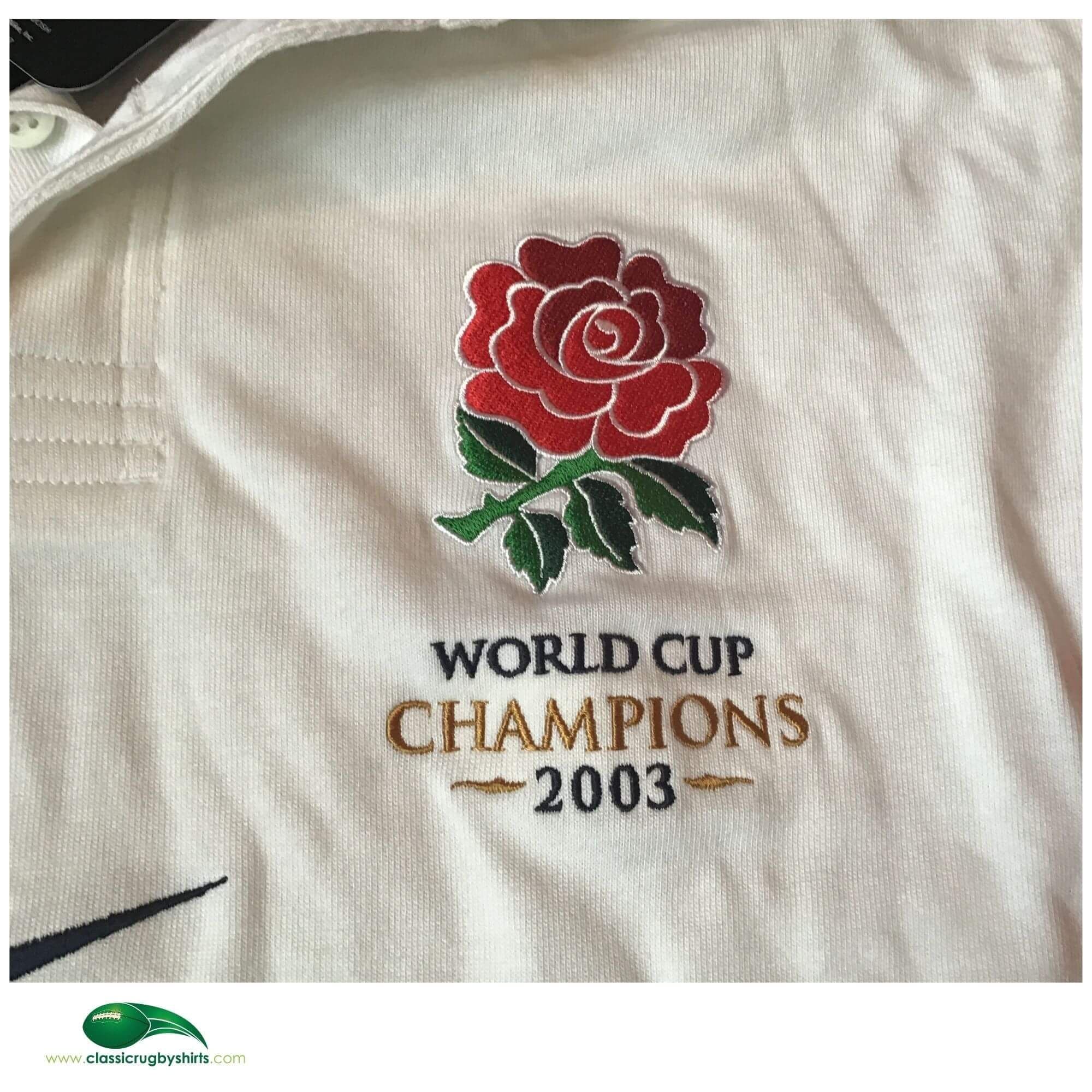 World Rugby Shirts | 2003 England RWC Classic Vintage Old Jerseys