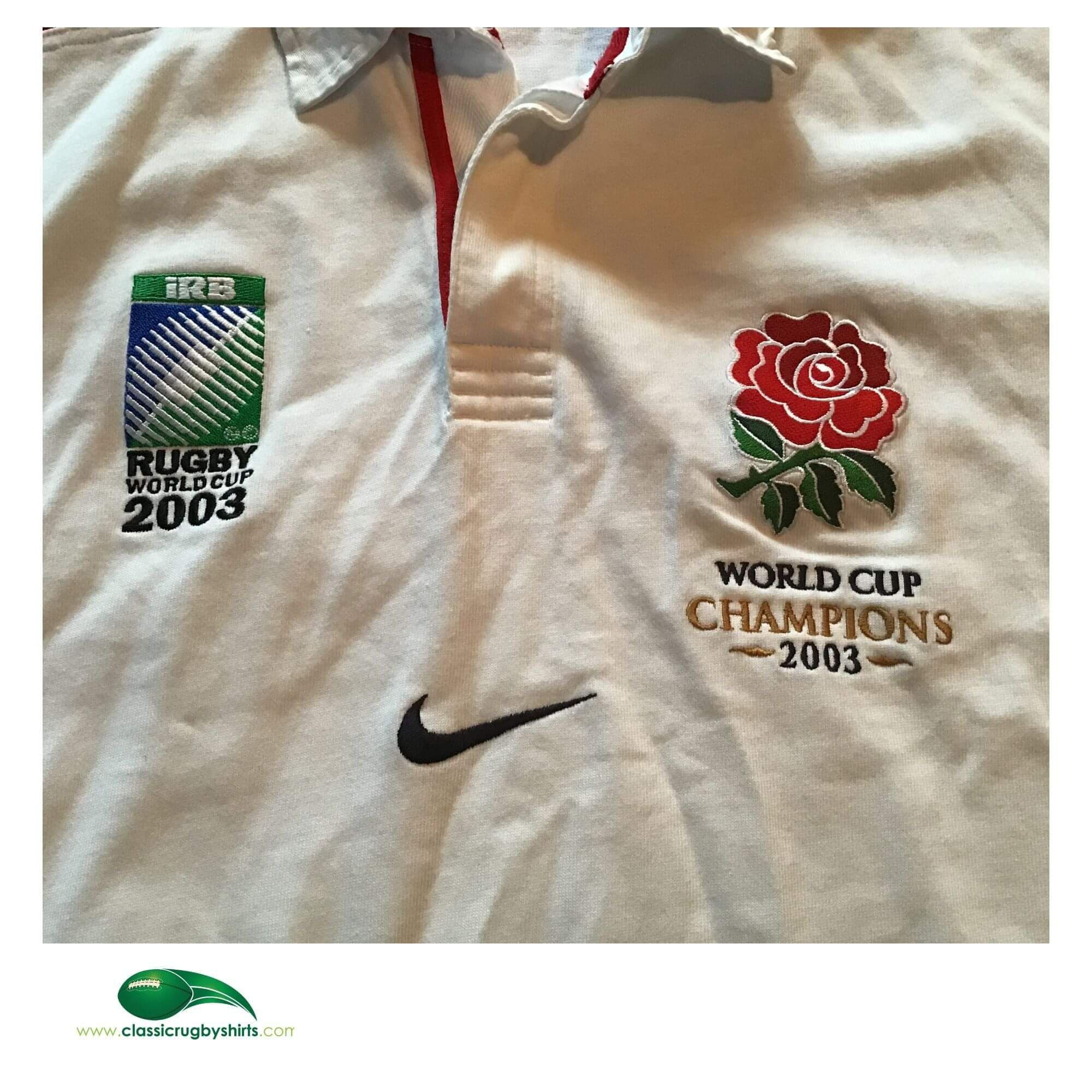 World Rugby Shirts | 2003 England RWC Champions Vintage Jerseys
