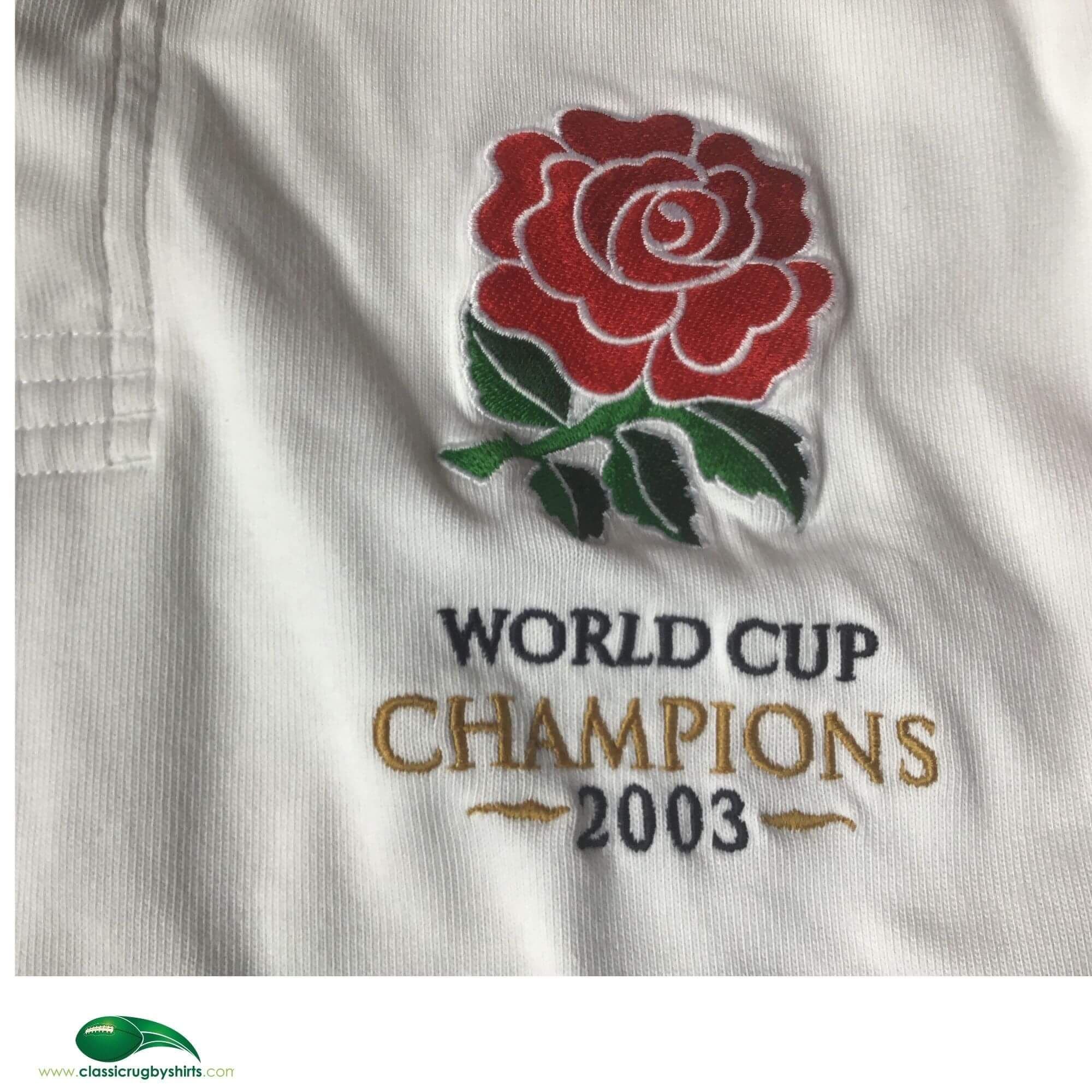 World Cup Rugby Shirts | 2003 England RWC Champions Vintage Old Jerseys