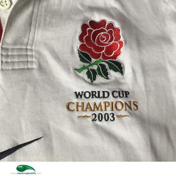 World Cup Rugby Shirts | 2003 England RWC Vintage Jerseys