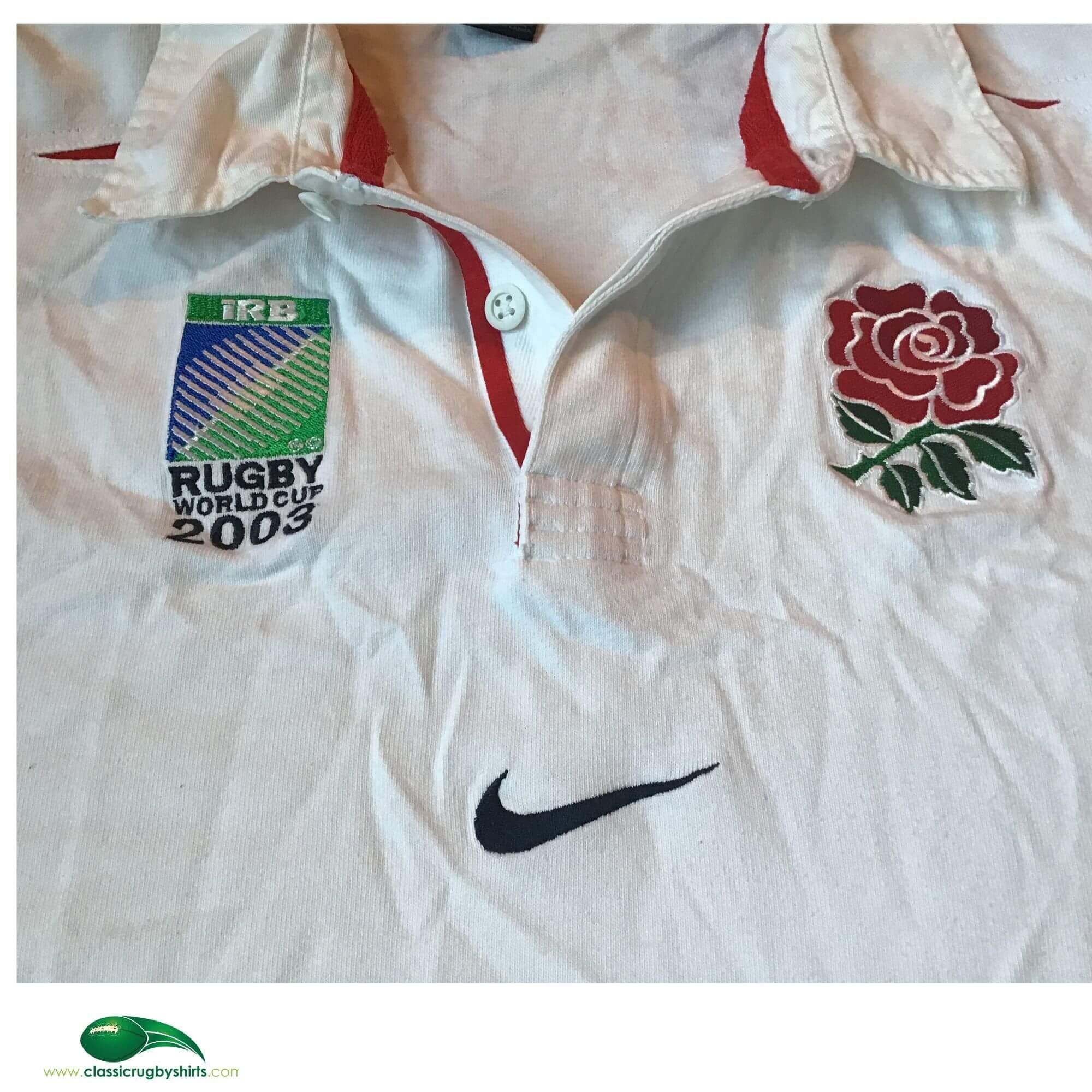 World Rugby Shirts | 2003 England RWC Vintage Classic Jerseys