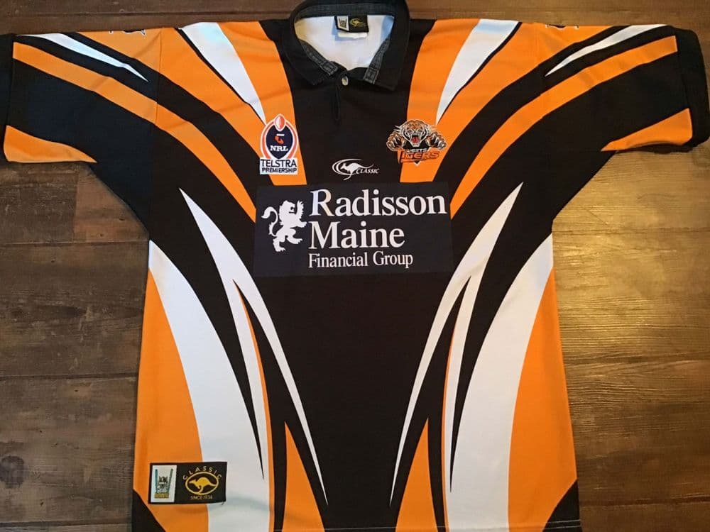 Classic Rugby Shirts | 2003 Wests Tigers Vintage Old Jerseys