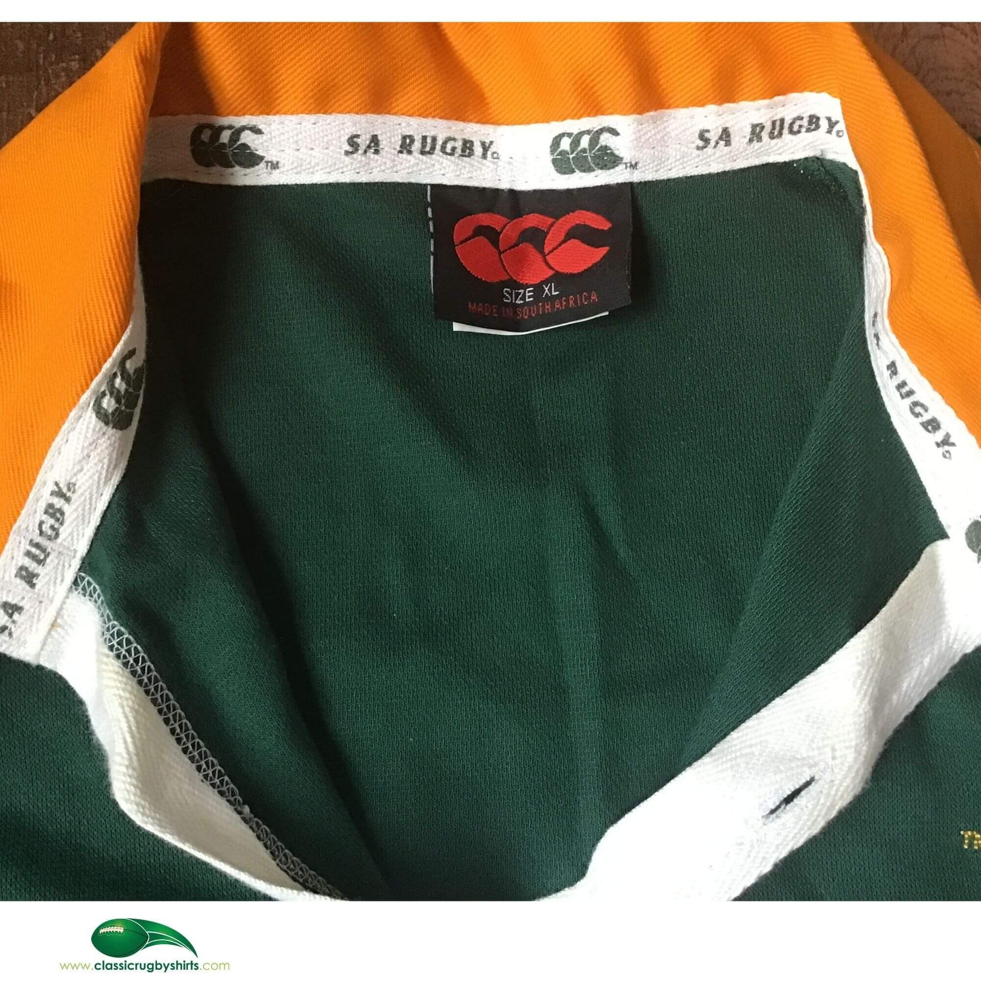 World Rugby Shirts | 2006 South Africa Techtex Old Vintage Jerseys