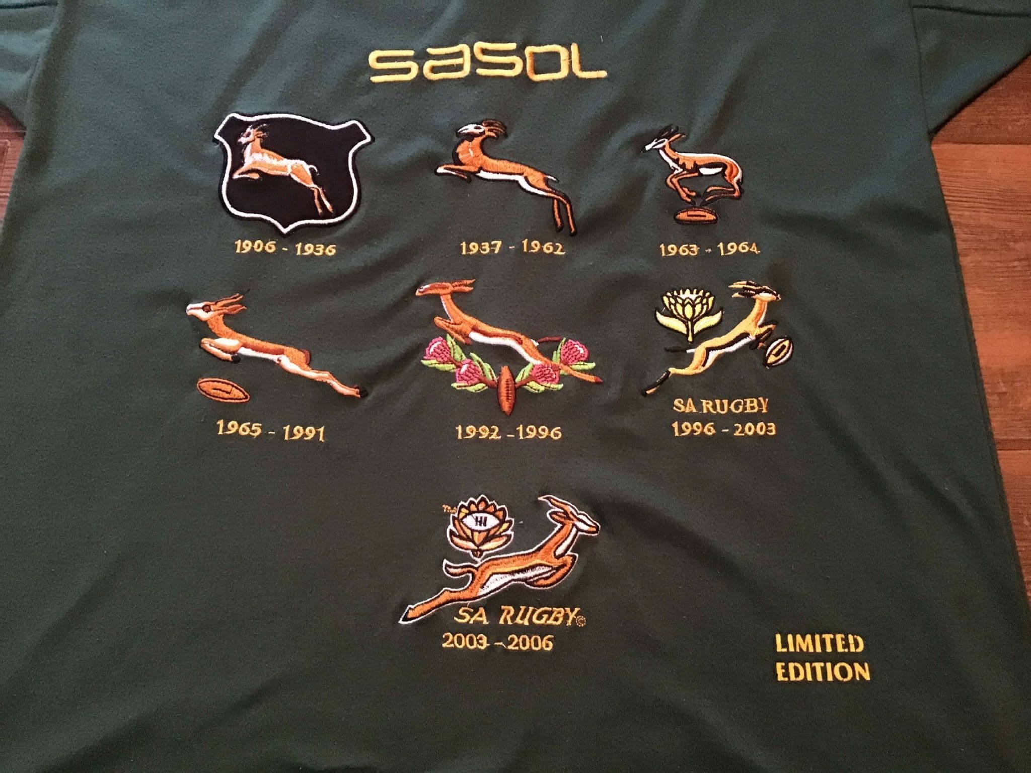 Old Rugby Shirts | 2006 Springboks Crest Vintage Jerseys
